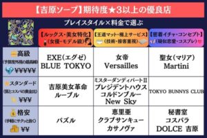 【2026年最新】吉原でNNできるソープ30選｜NS本番できる人気店徹底比較 - 風俗マスターズ